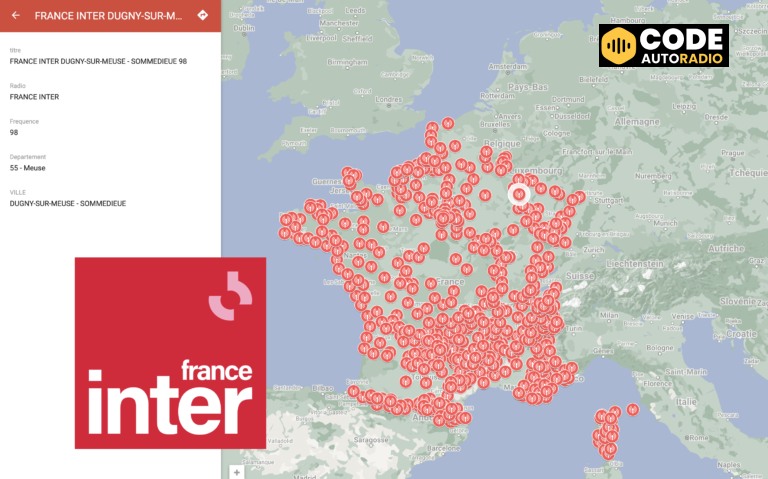 Fréquence France Inter : Station France Inter Radio
