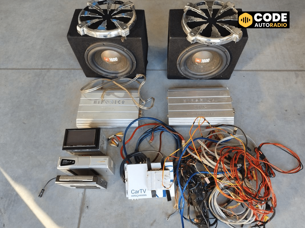 Car sound system installation